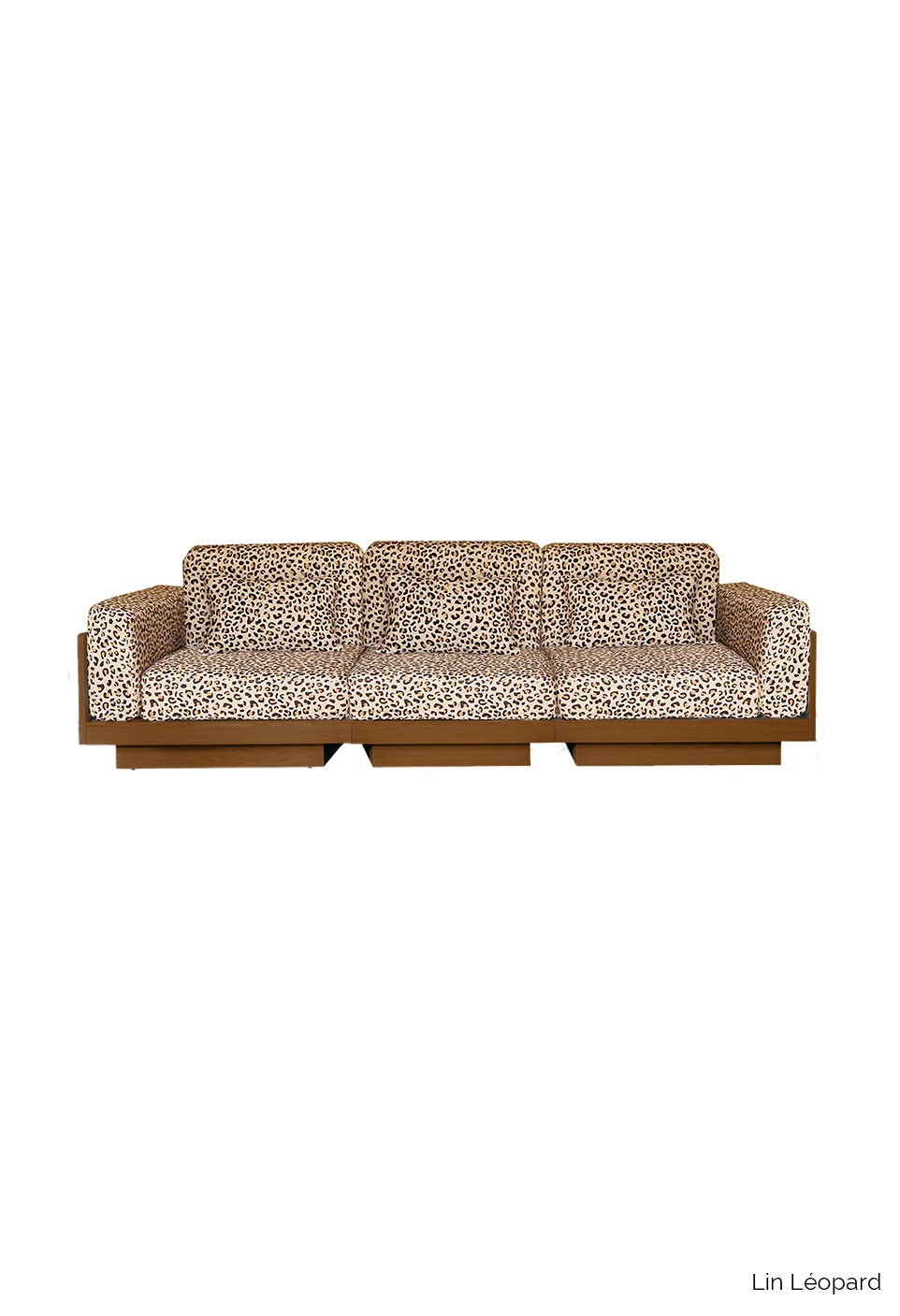GEORGES THE COMFORTABLE SOFA 3 PLACES TEAK FINISH