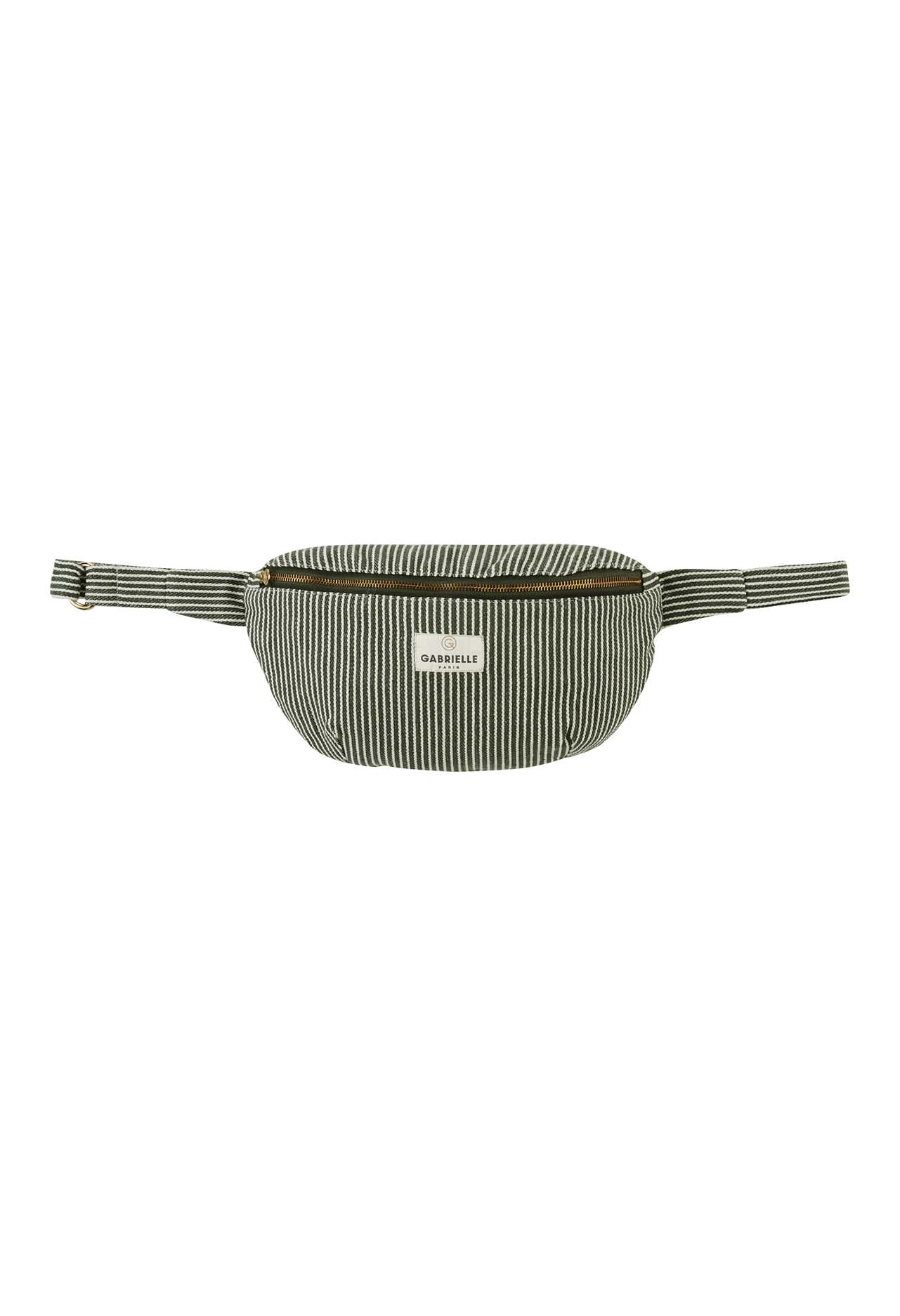 Rayures Quartz Waist Bag - Adjustable Cotton Belt Bag